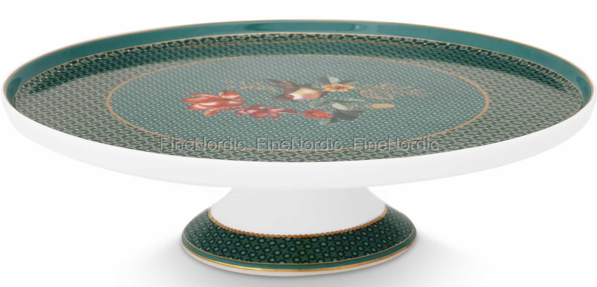 Pip Studio Mini Kuchenteller Winter Wonderland Bird Green 21 cm