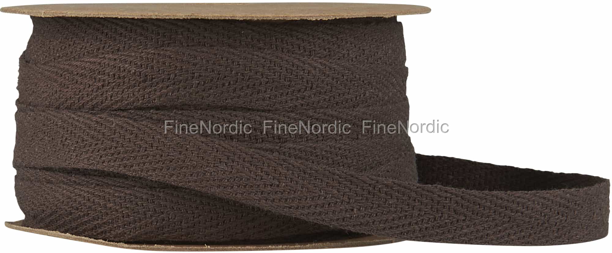 Ib Laursen Baumwollband auf Spule 5 m Mocca