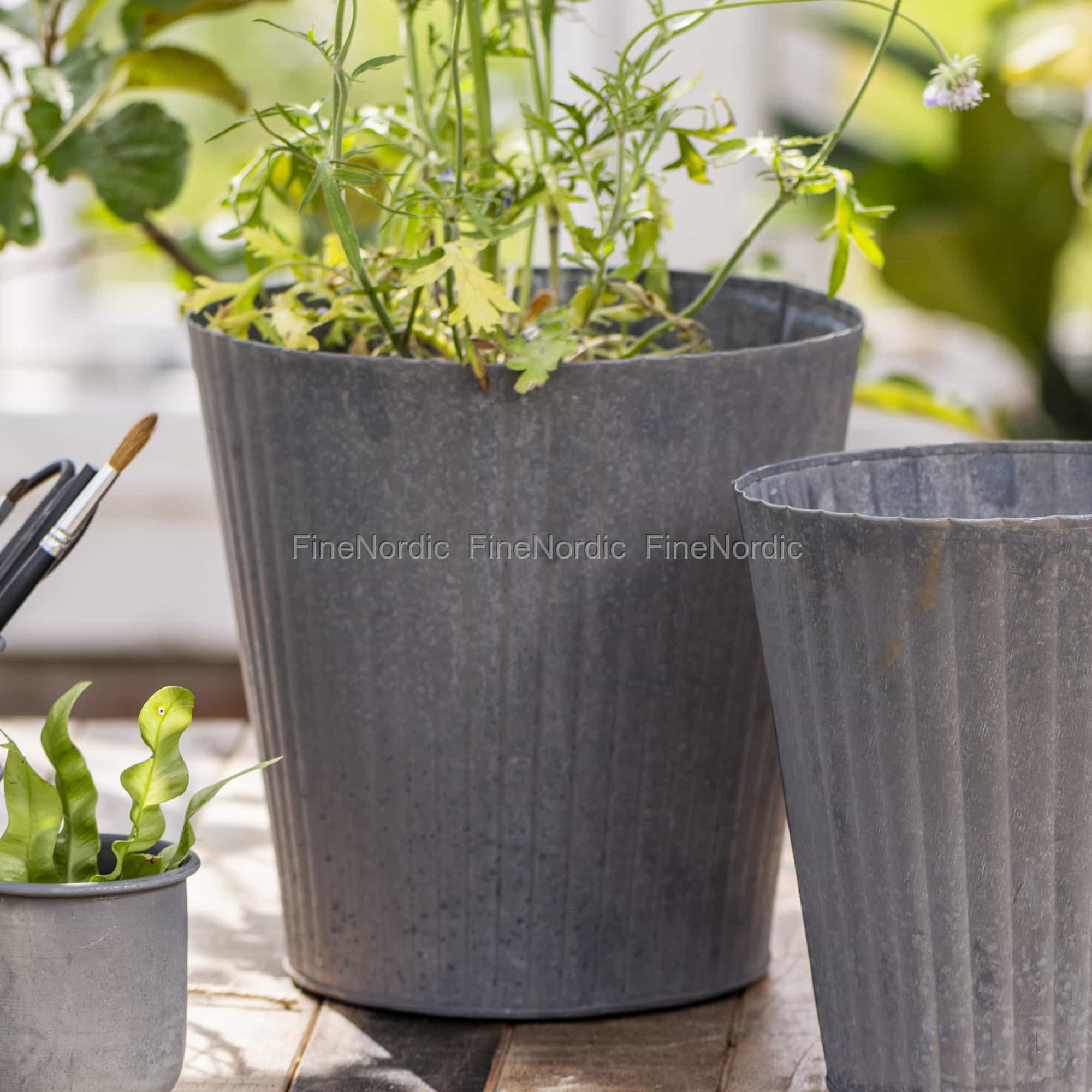 Ib Laursen Topf mit Rillen Konisch Groß