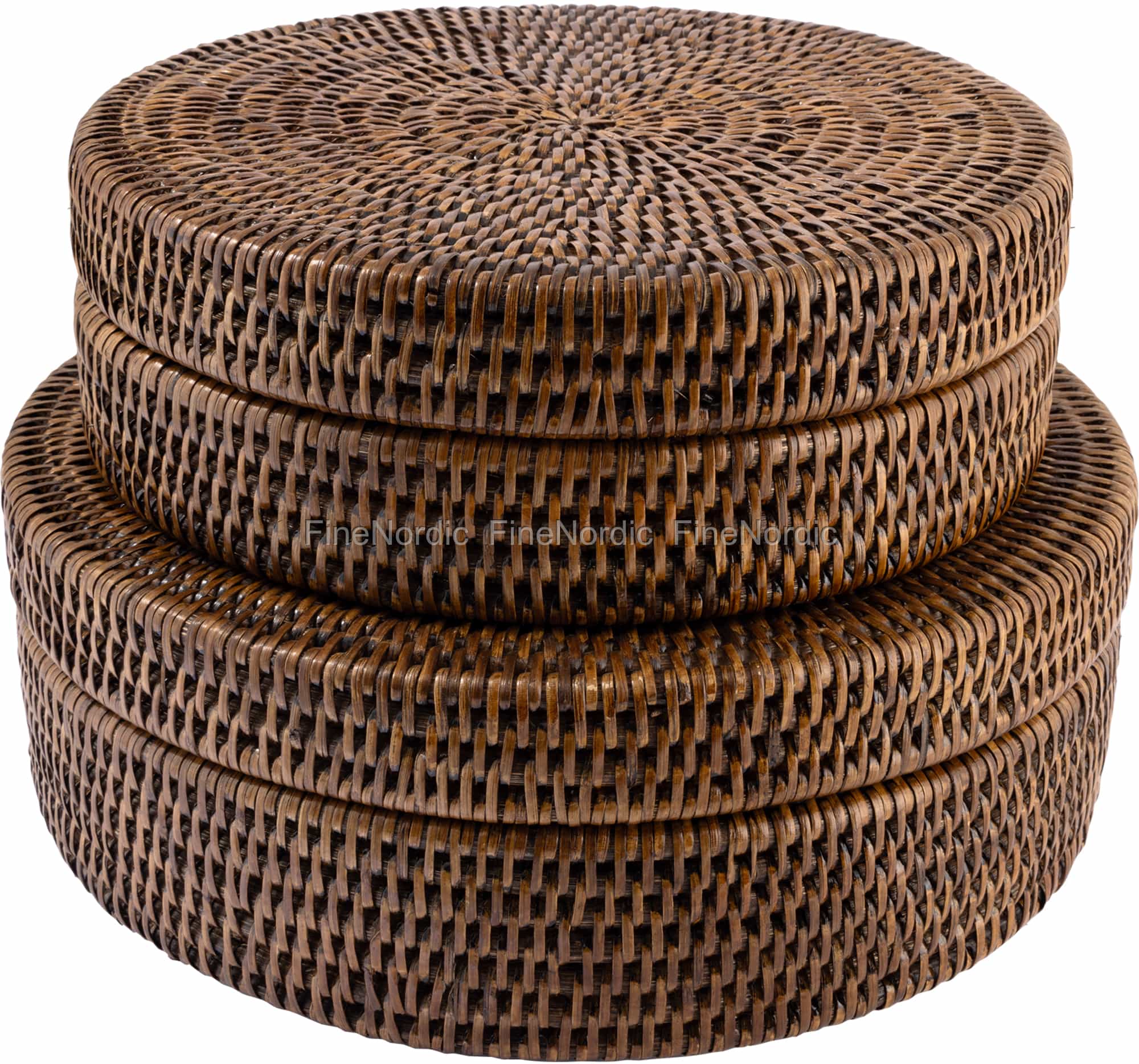 GreenGate Box Rund Brown 2er Set