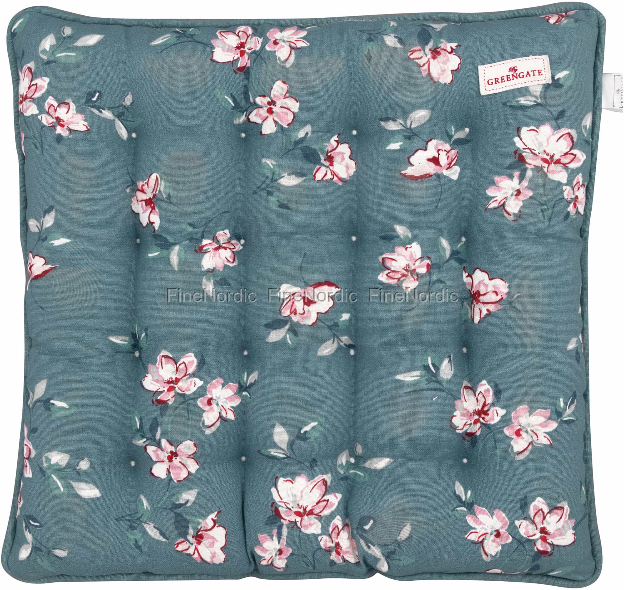 GreenGate Sitzkissen Groß Clair Dusty Green 40 x 40 cm