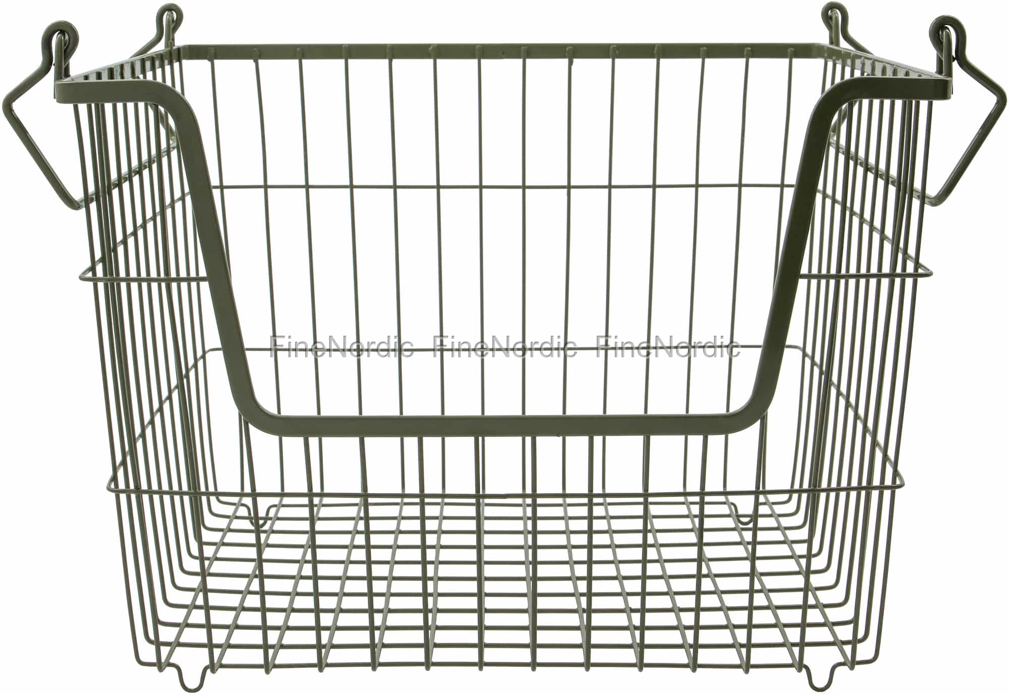 House Doctor Korb HDTaw Armeegrün H 23,5 cm