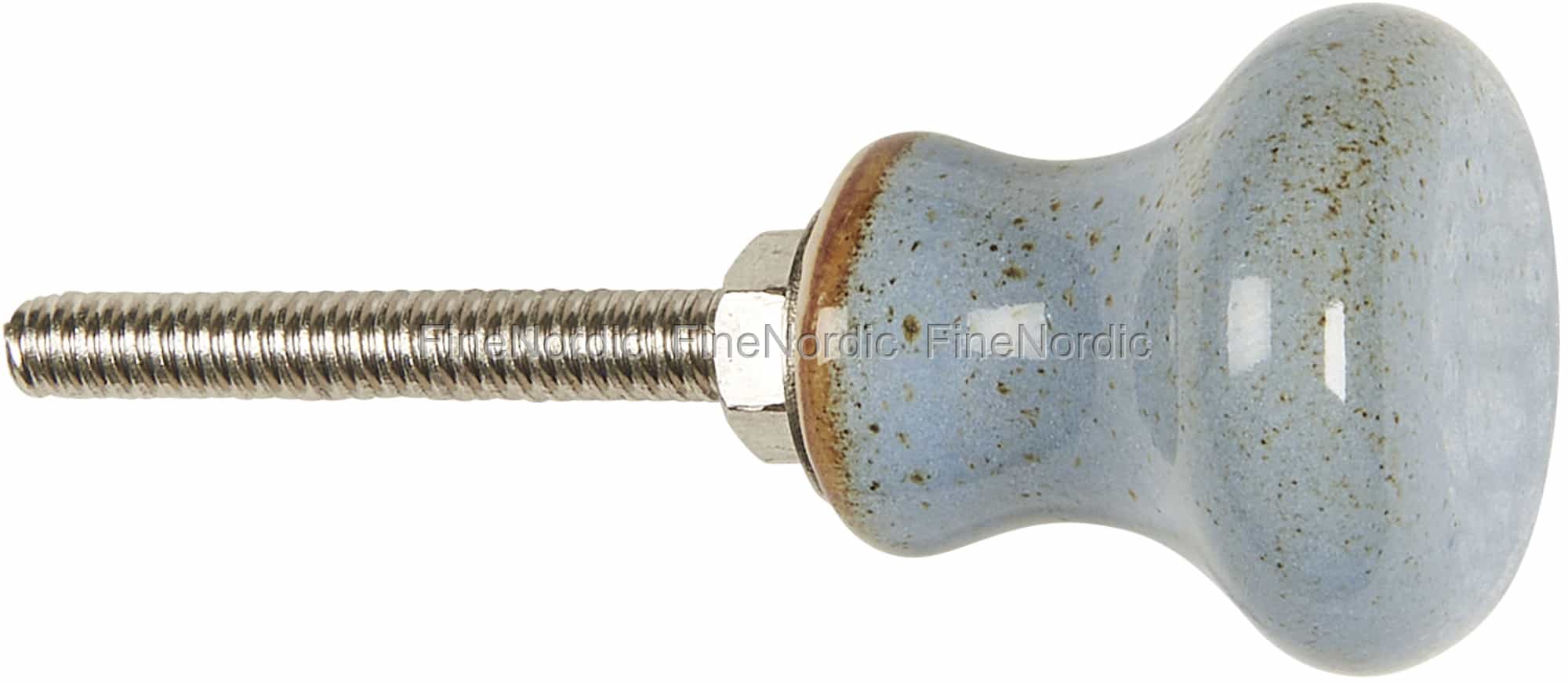 Ib Laursen Knopf Fie Keramik Staubig Blau