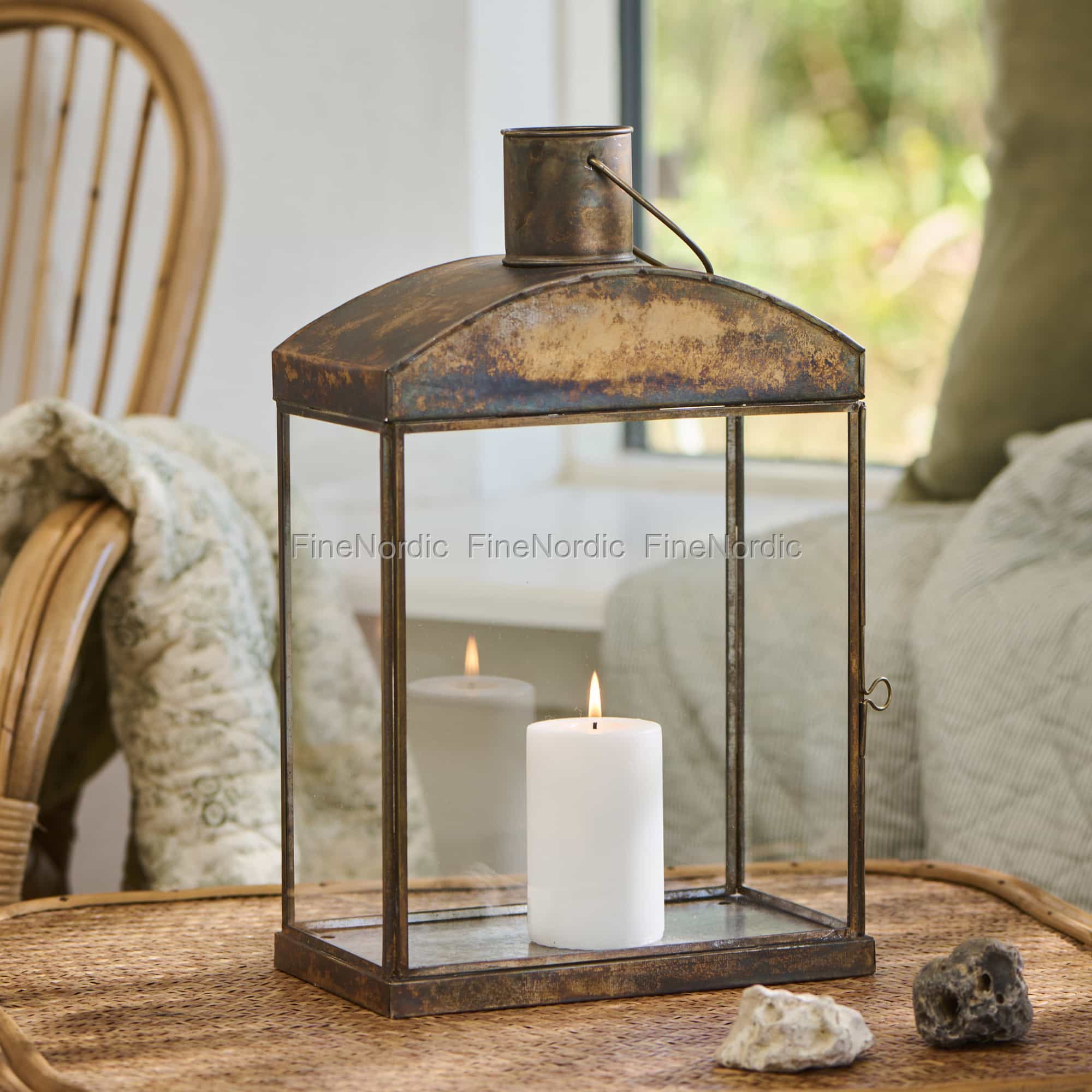 Ib Laursen Laterne Simon Abgerundetes Dach Messing