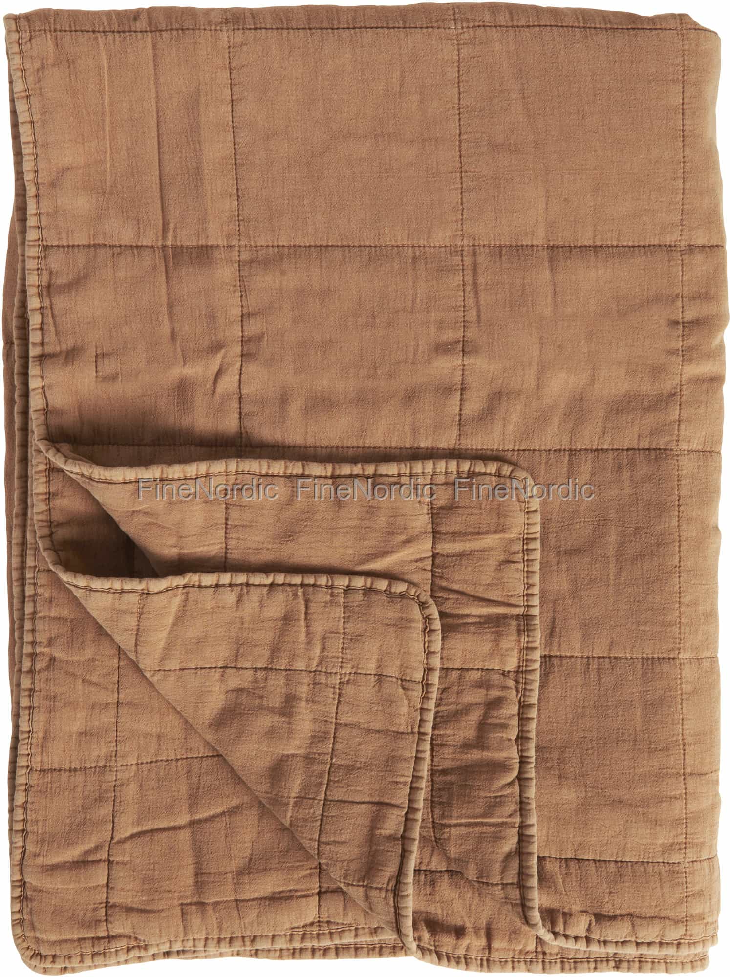 Ib Laursen Klassischer Quilt Cognac 130 x 180 cm