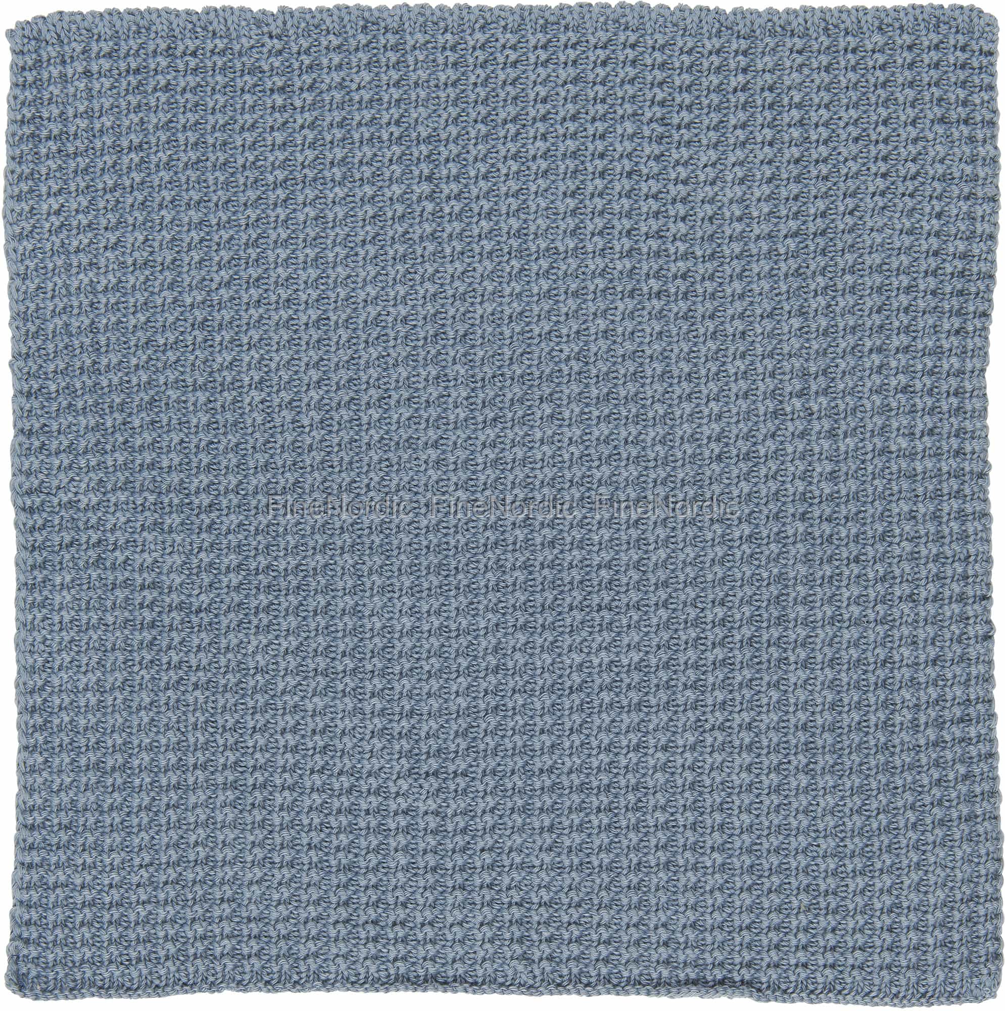 Ib Laursen Spüllappen Staubig Blau Gestrickt