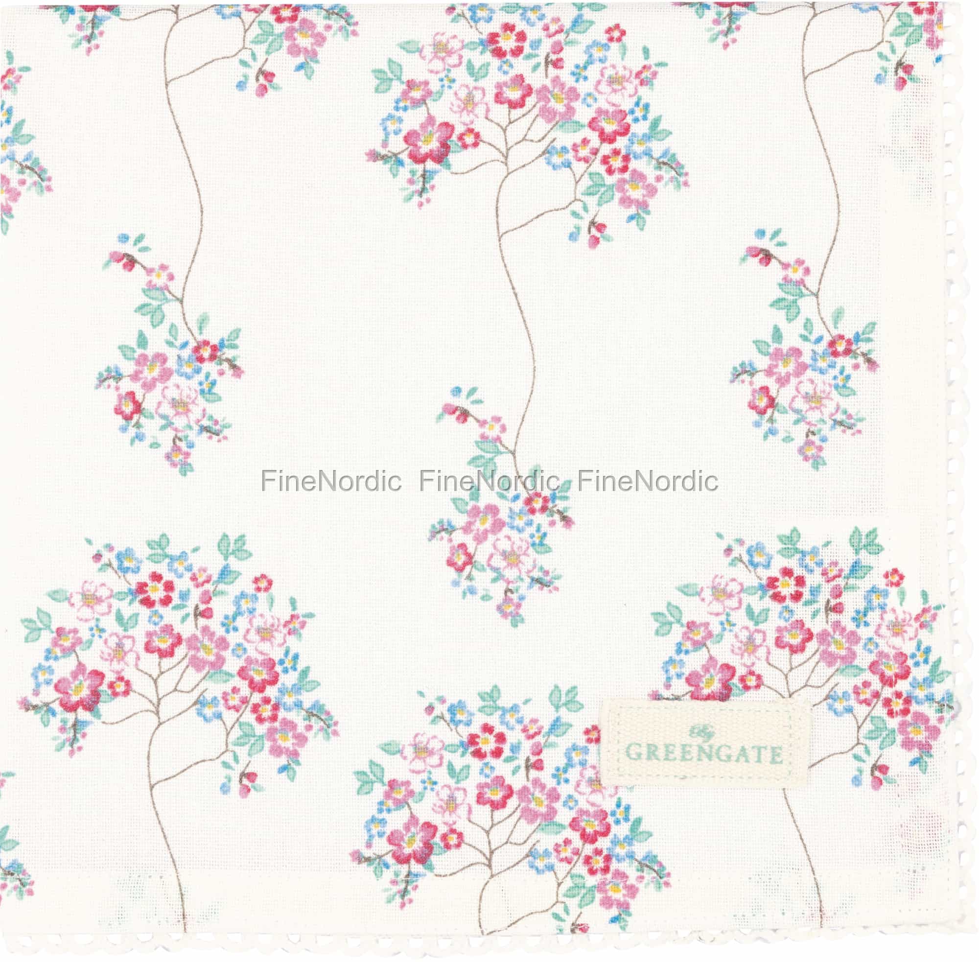 GreenGate Stoffserviette mit Spitze Desdemona White