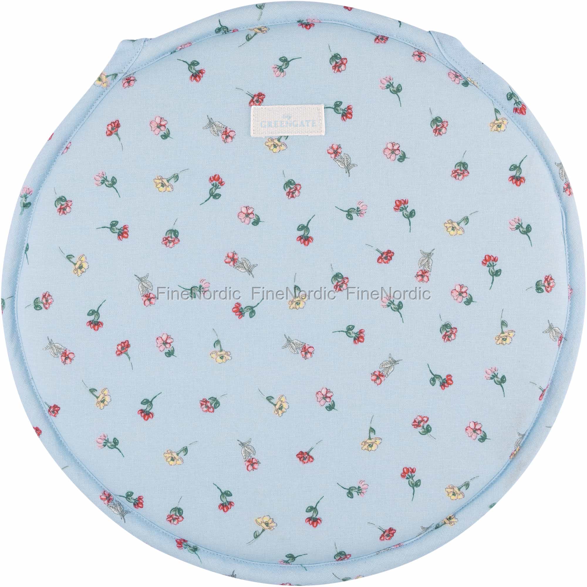 GreenGate Sitzkissen Rund Lianca Pale Blue 38 cm