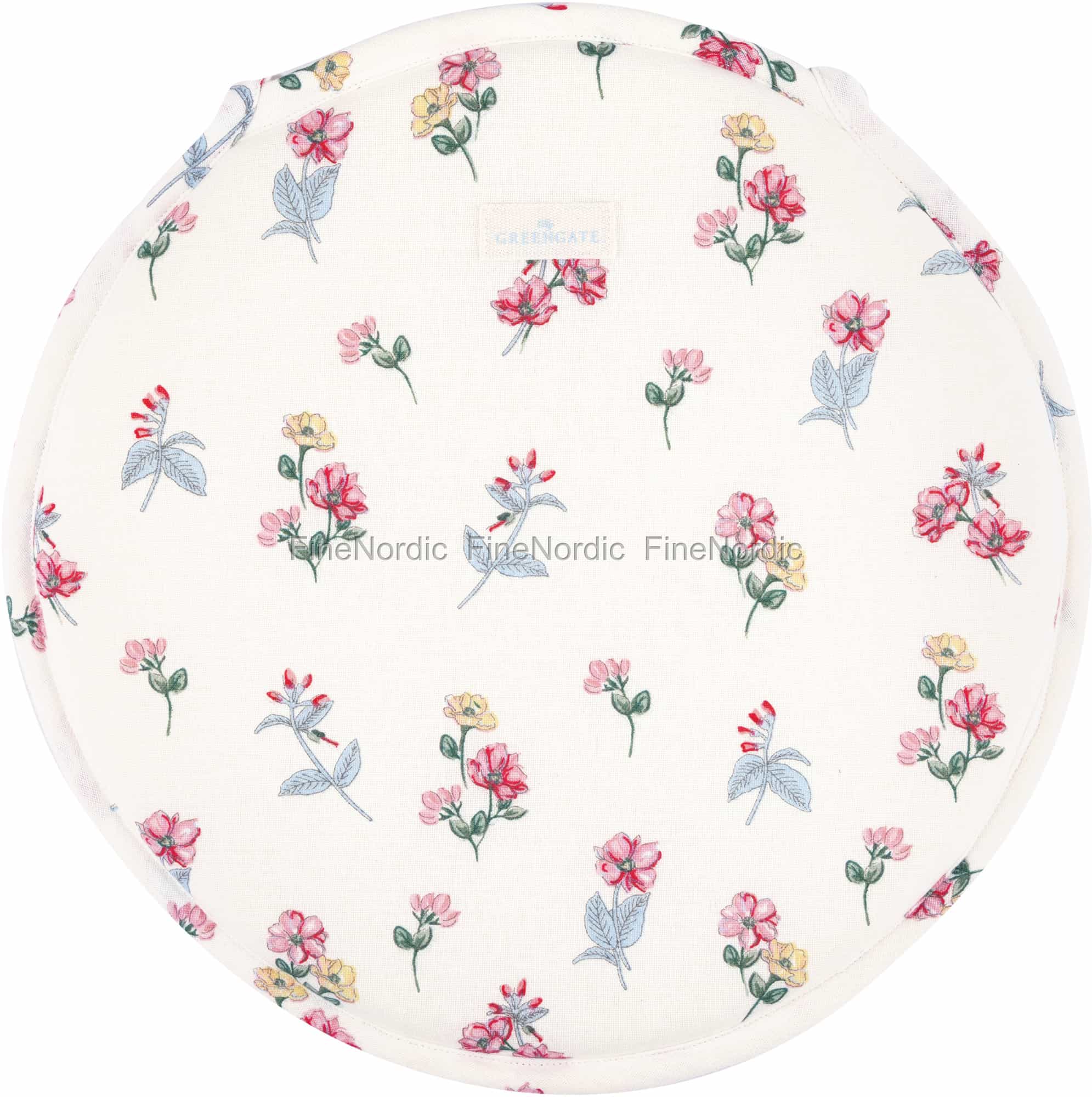 GreenGate Sitzkissen Rund Portia White 38 cm