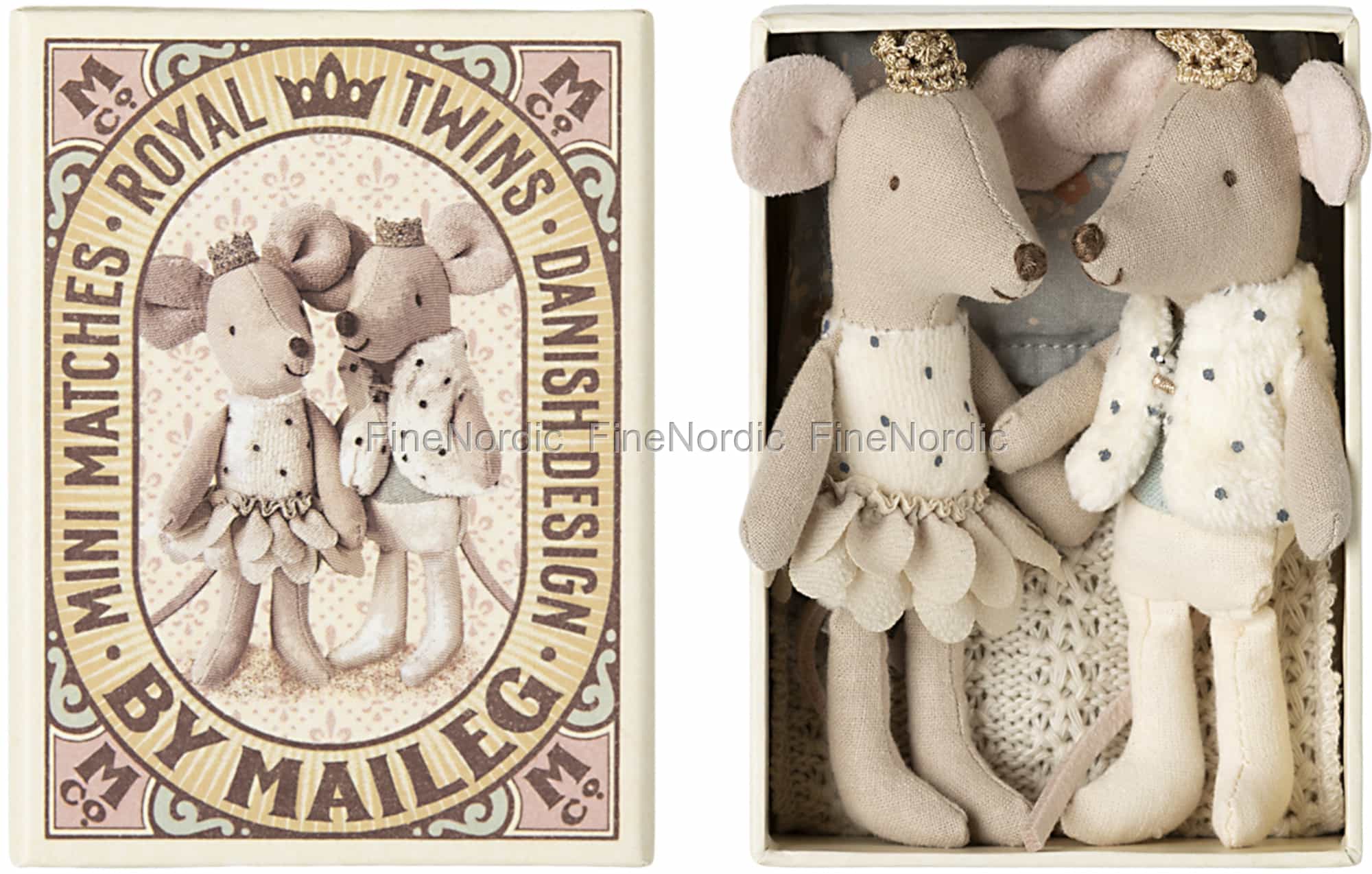 Maileg Königliche Zwillingsmäuse - Kleine Schwester & Bruder in ...