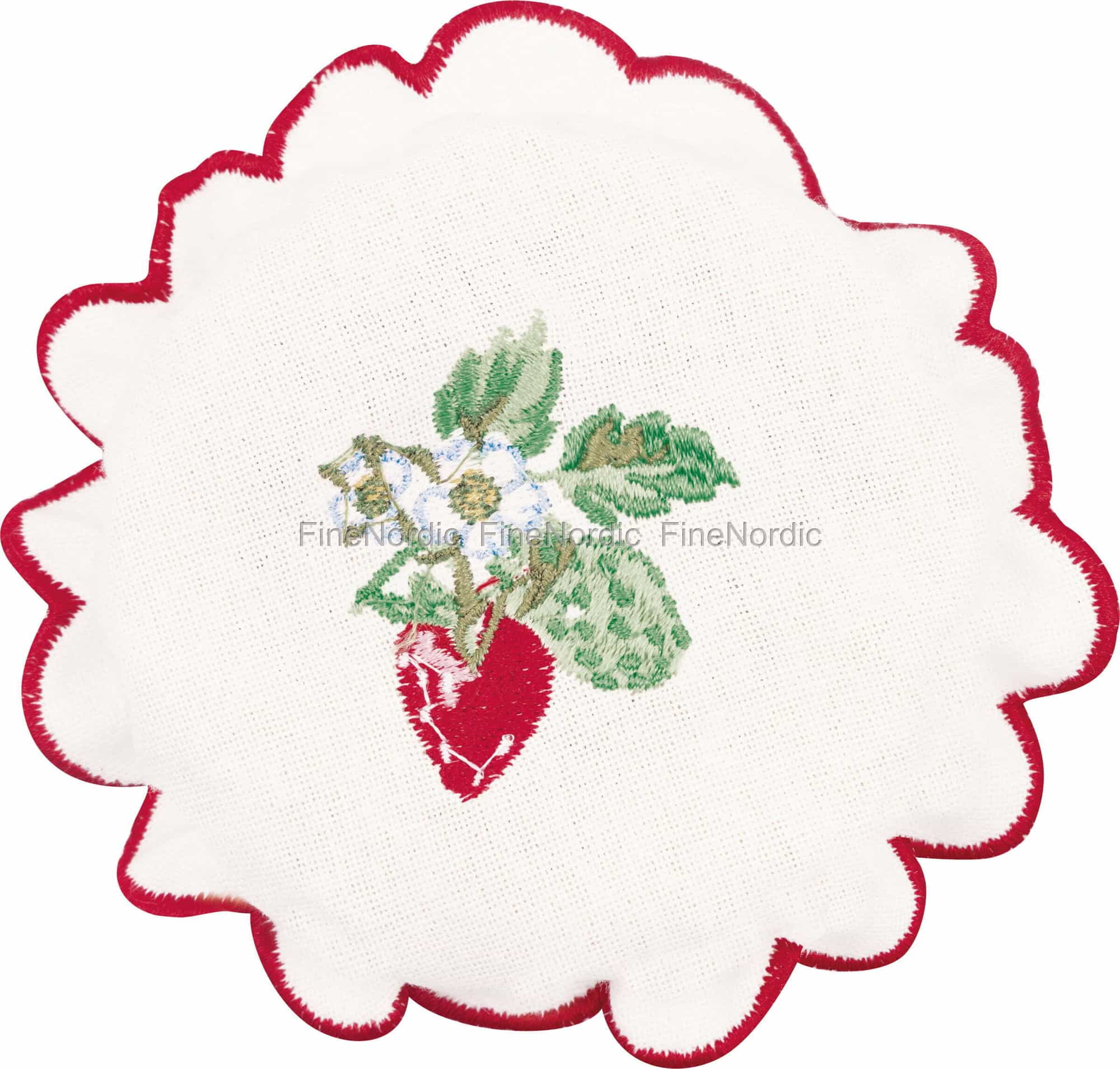 Deckel Jam Lid Cover "Berry White" mit Stickerei | GreenGate
